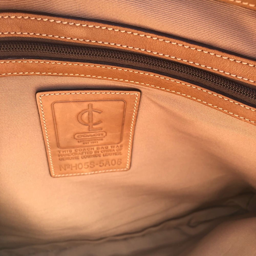 Coach Leather Work Bag - Gem